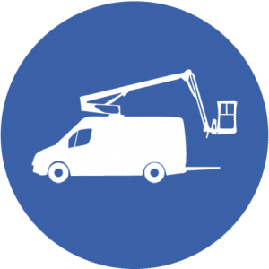 Bucket van | van with boom lift for the city - Socage